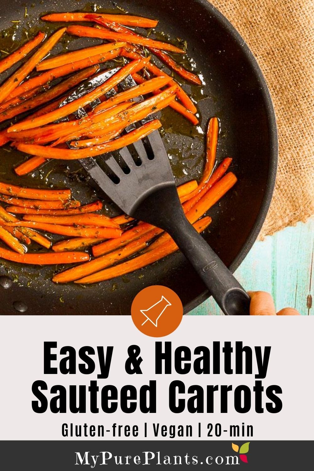 Sauteed Julienned Carrots in Maple Thyme Glaze - My Pure Plants