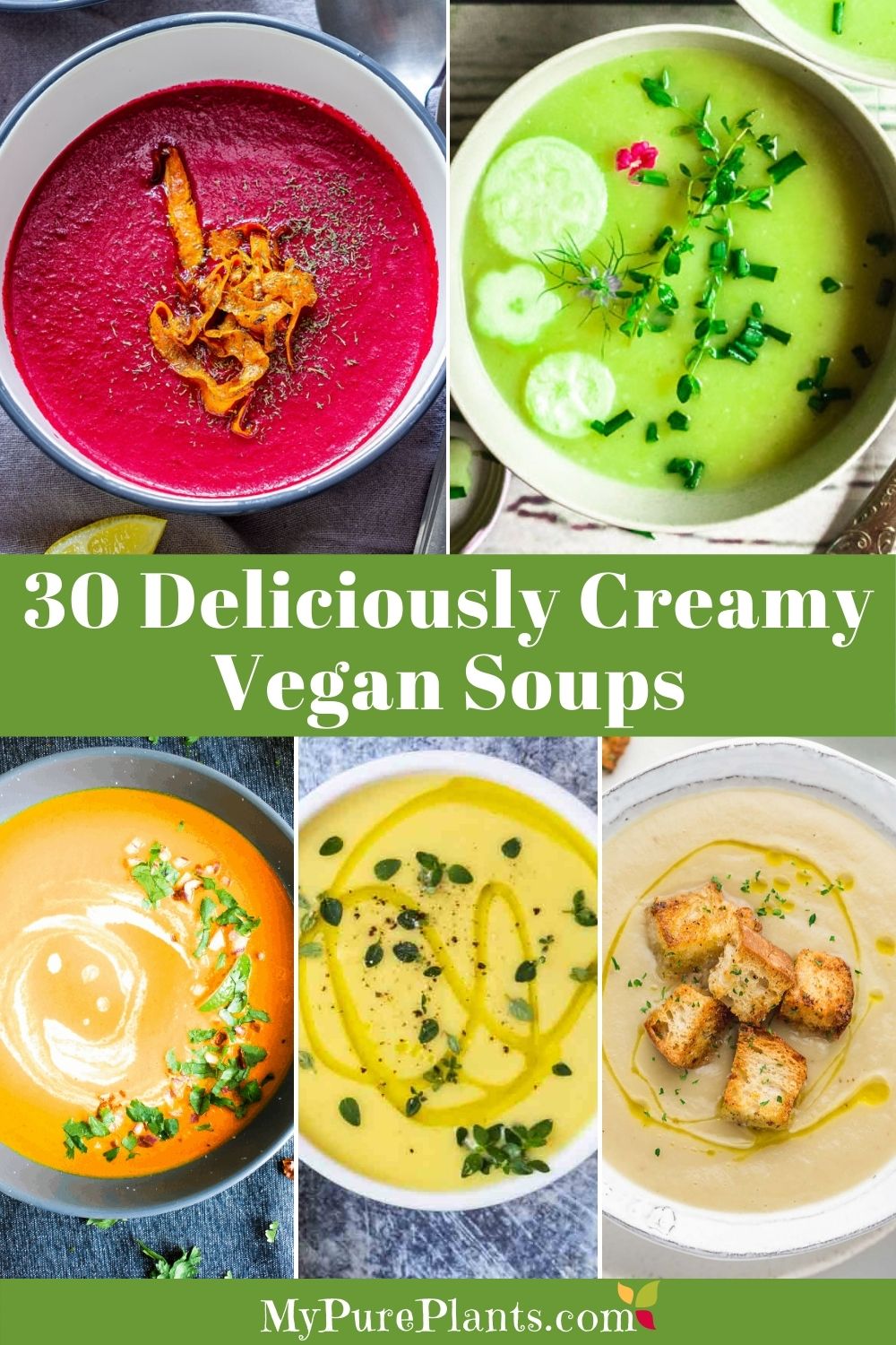 30 Deliciously Creamy Vegan Soups (For All Popular Vegetables) - My ...
