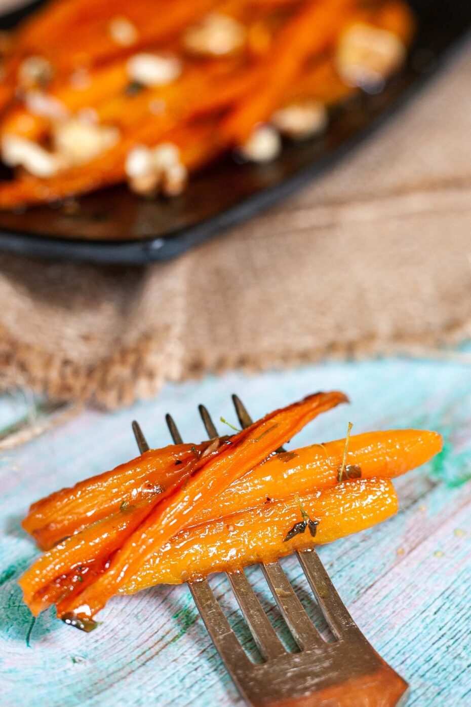 Sauteed Julienned Carrots in Maple Thyme Glaze - My Pure Plants