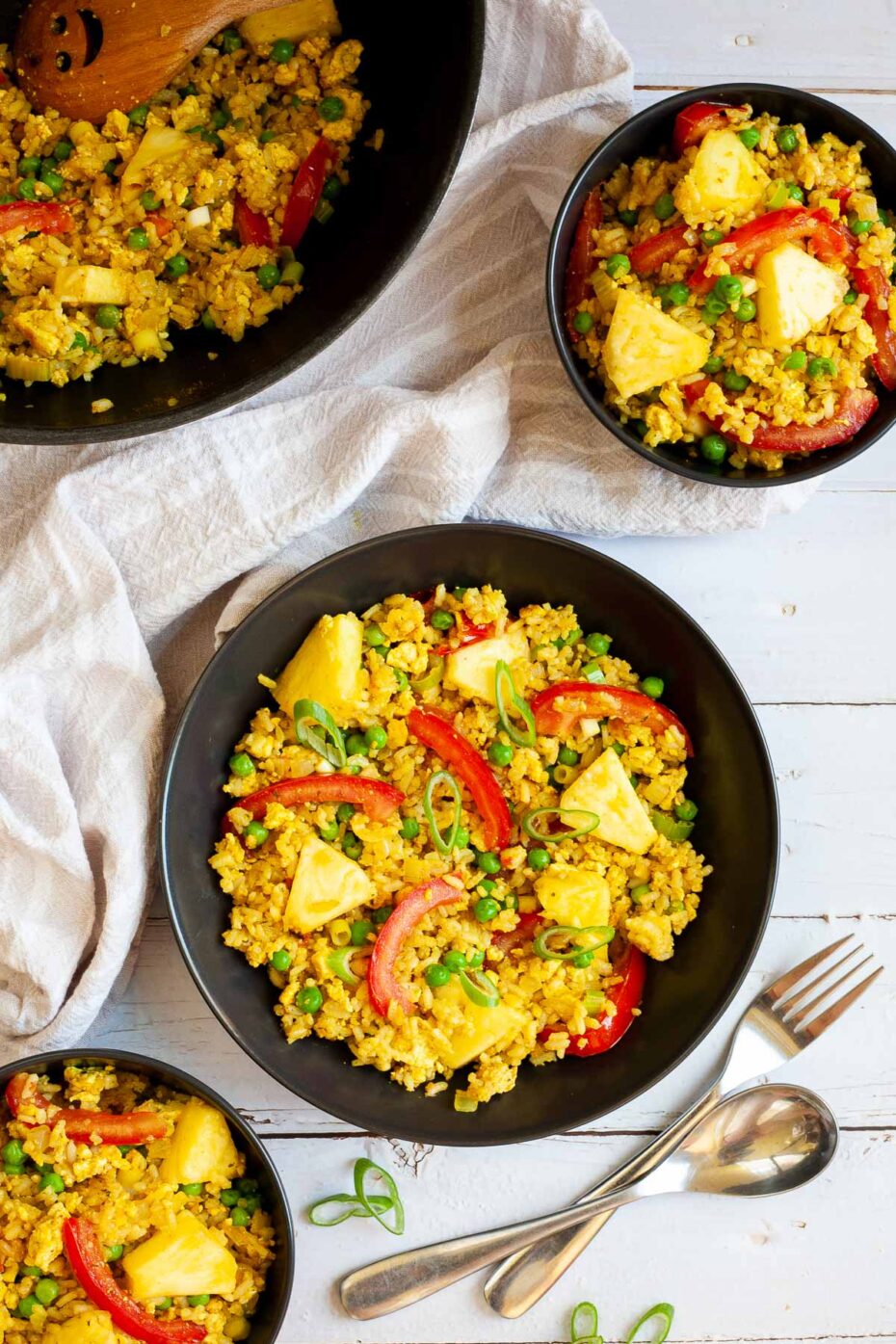 Vegan Pineapple Fried Rice with Tofu - My Pure Plants
