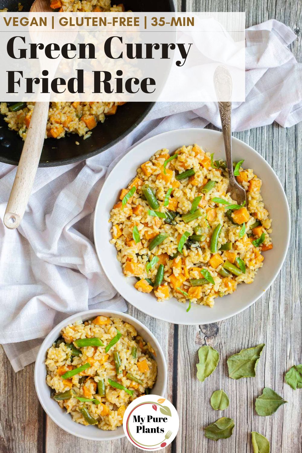 Thai Green Curry Fried Rice - My Pure Plants