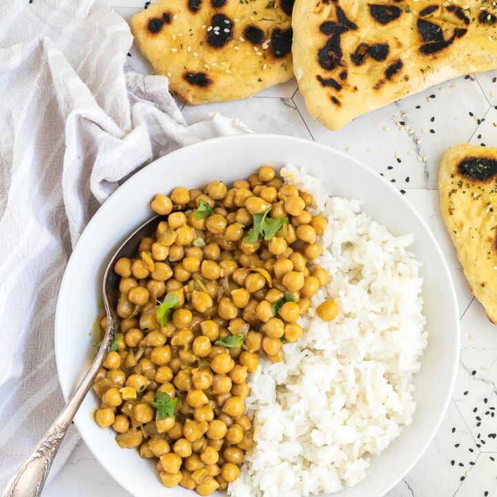 Easy Creamy Chickpea Mushroom Curry - My Pure Plants