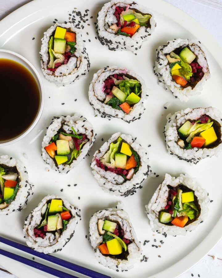 Rice Paper Sushi without Seaweed - My Pure Plants