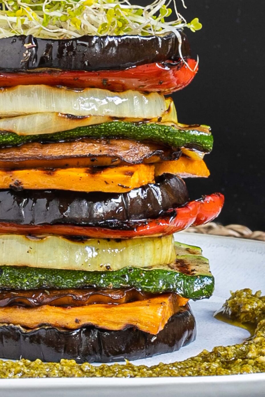 Grilled Vegetable Napoleon - My Pure Plants